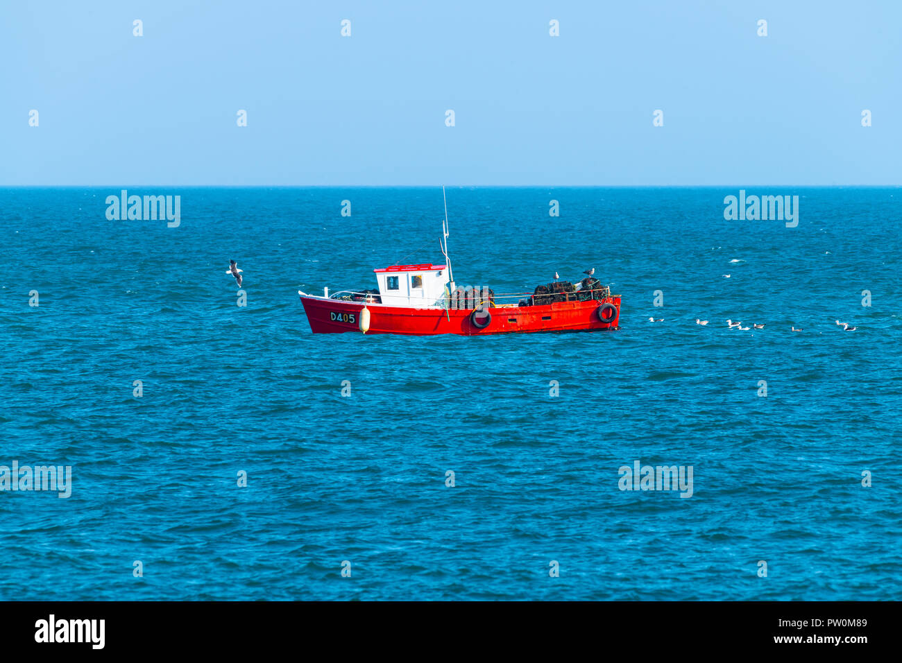 Lobster Pot Boat Stock Photo - Alamy