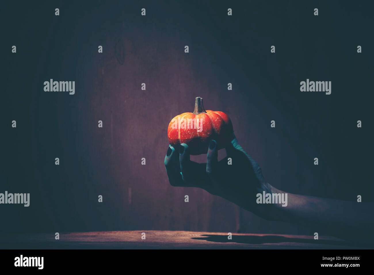 Halloween Hand concept, dark and black vintage tone Stock Photo - Alamy