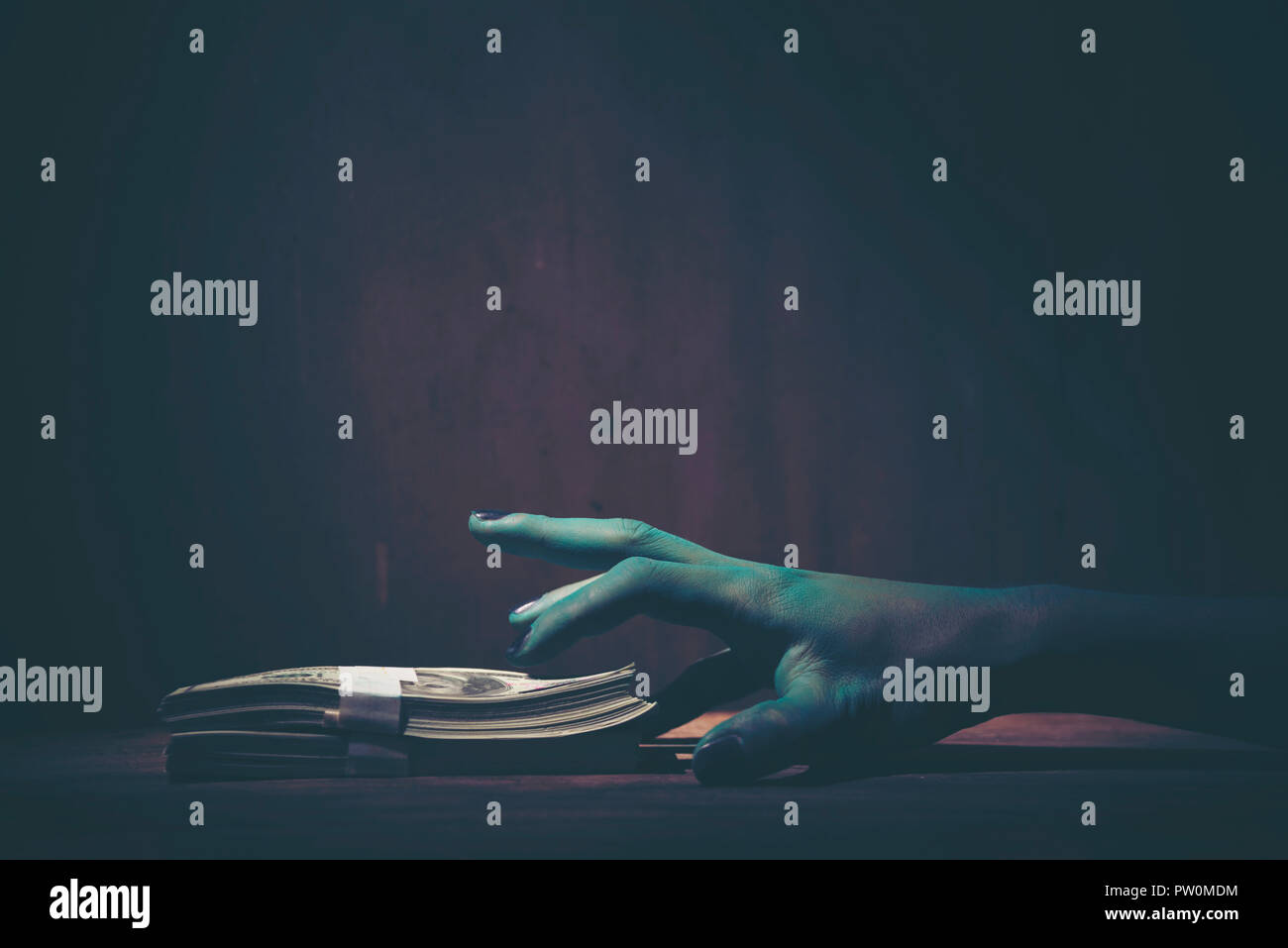 Halloween Ghost hand, art picture for Halloween concept Stock Photo - Alamy