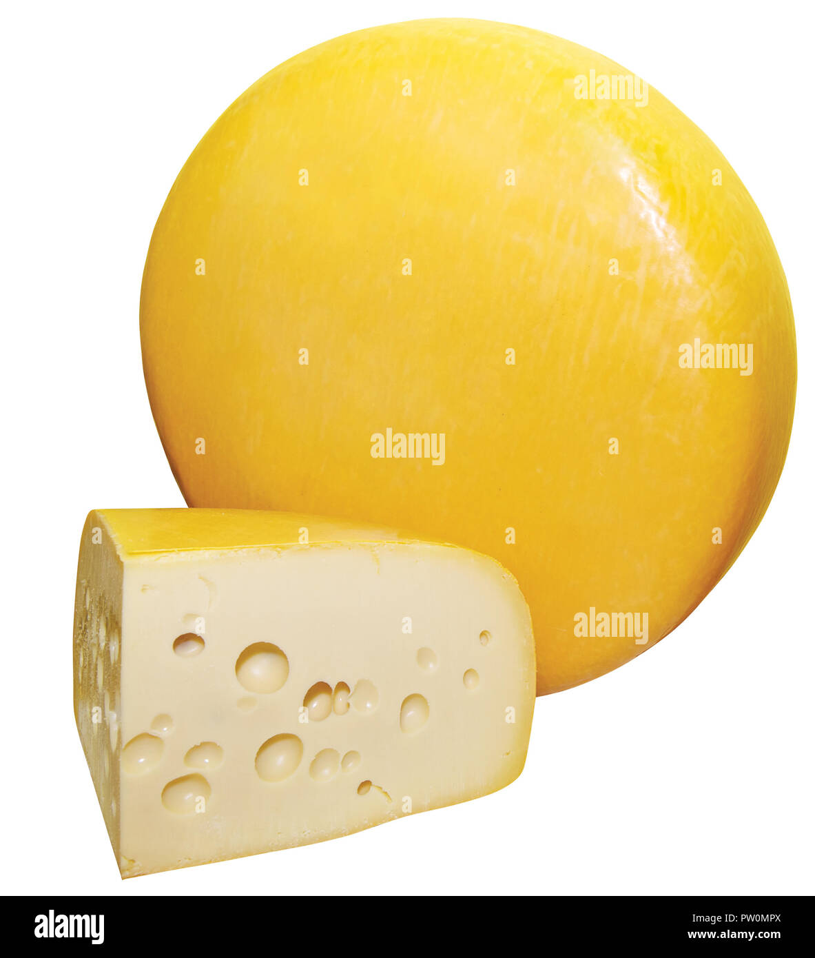 Cheese on a white background Stock Photo - Alamy