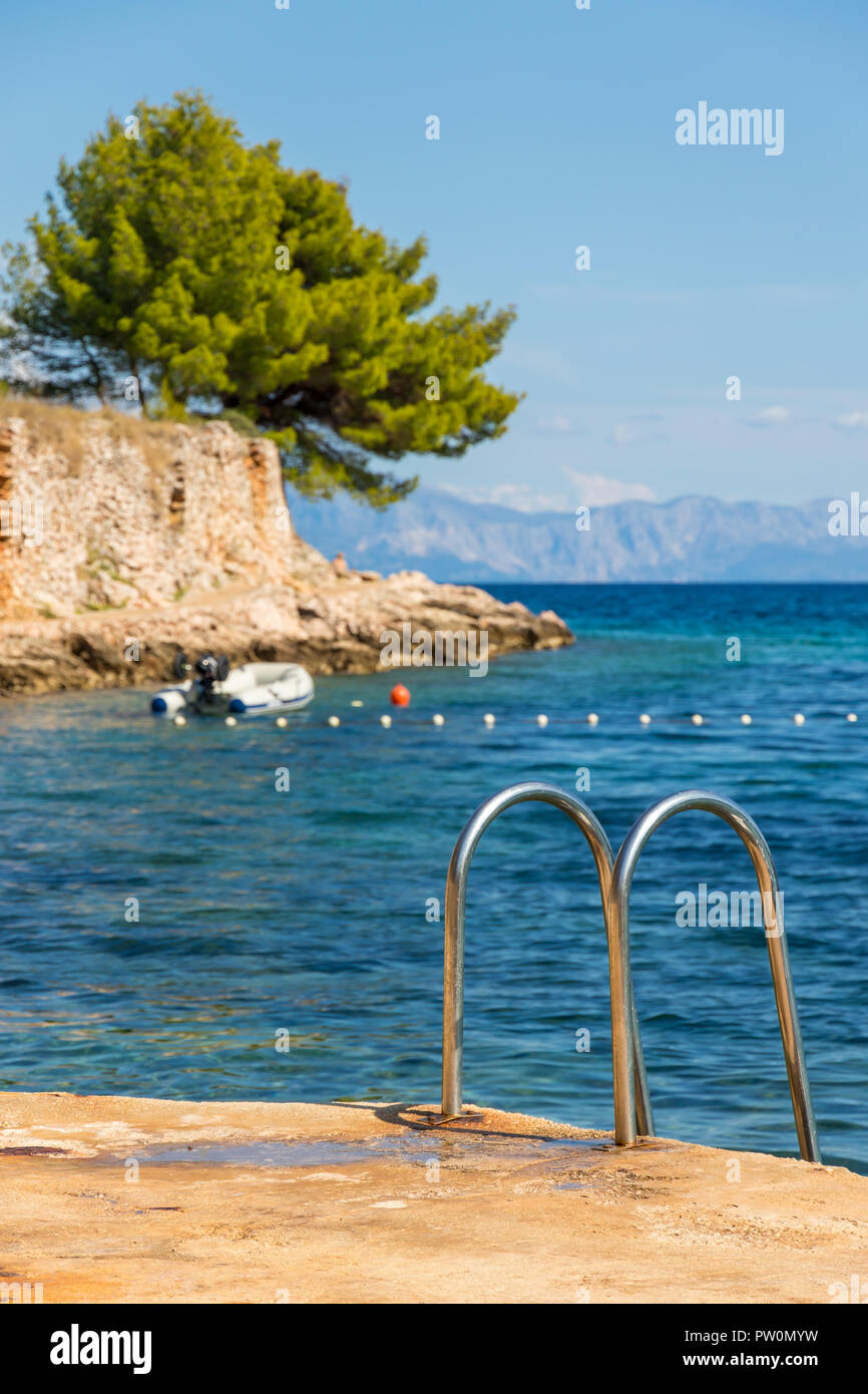 Mina Beach near Jelsa, Hvar, Croatia, Europe Stock Photo - Alamy