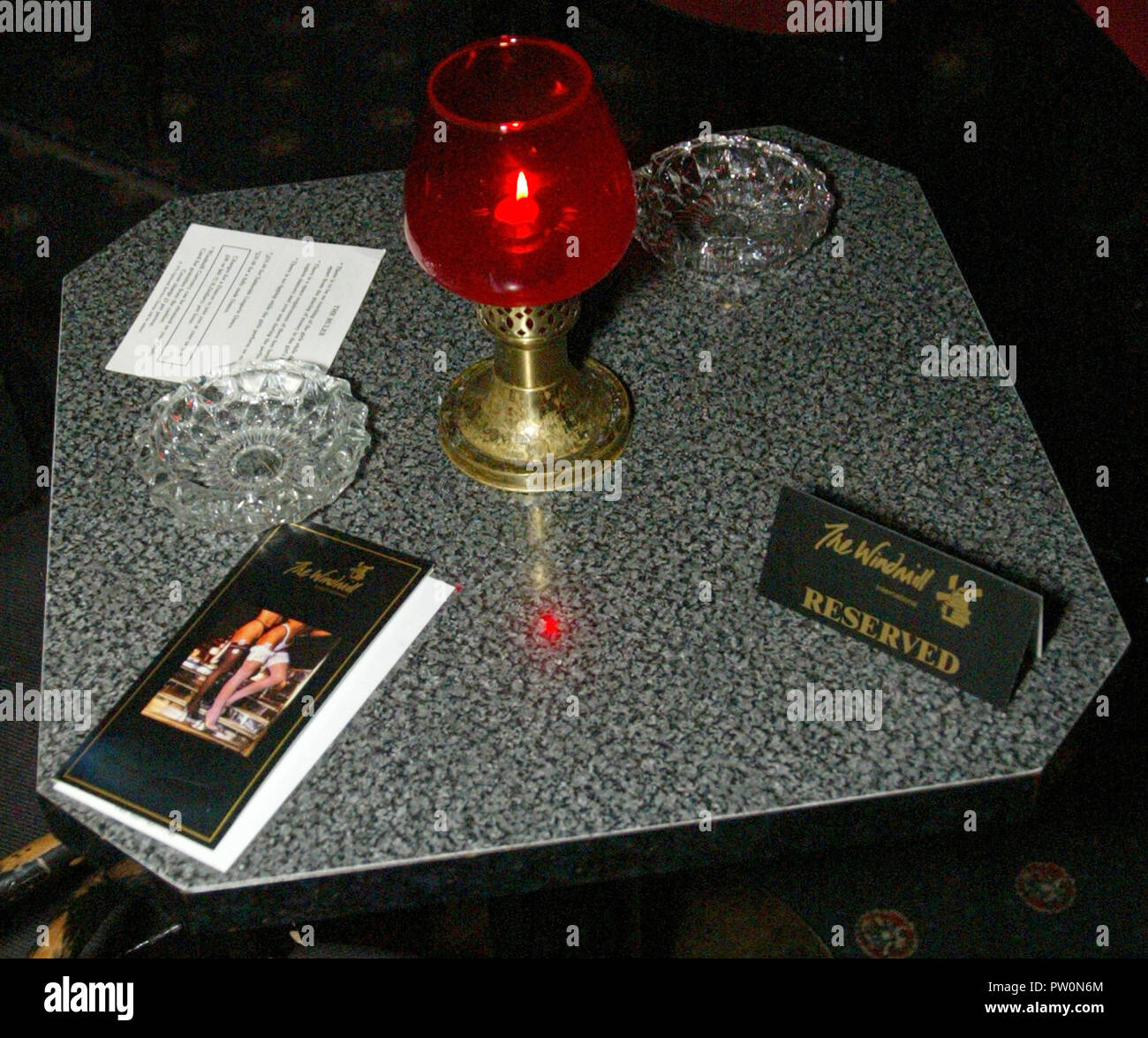 Inside the Windmill Club Soho Stock Photo - Alamy