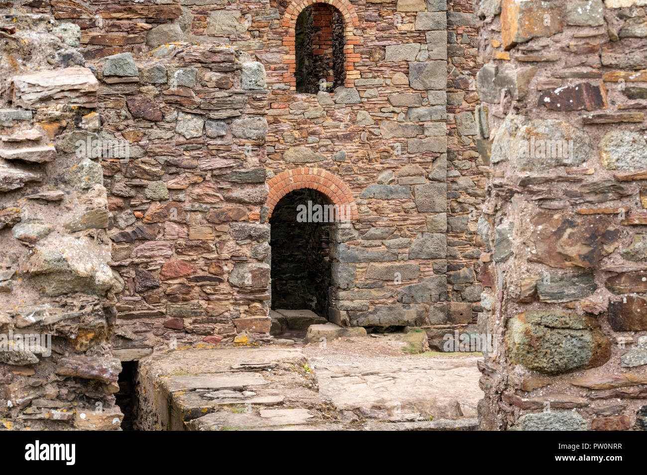 Wheal Coates Tin Mine. Whim Engine House Detail. Saint Agnes, Cornwall ...