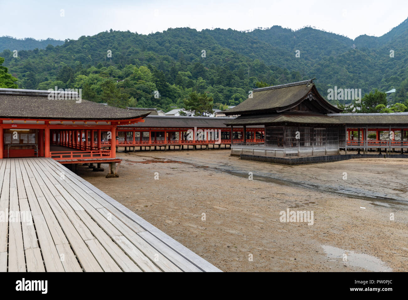 Miyajima, Japan - June 27 2017: Itsukushima Shrine, Japan. Itsukushima ...