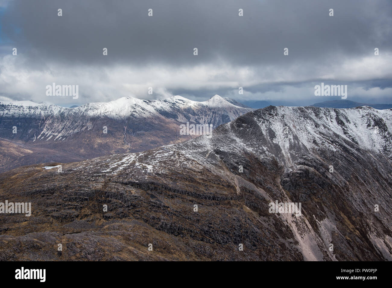 Image taken from Sgurr Ruadh looking towards Beinn Liath Mhòr (926m ...