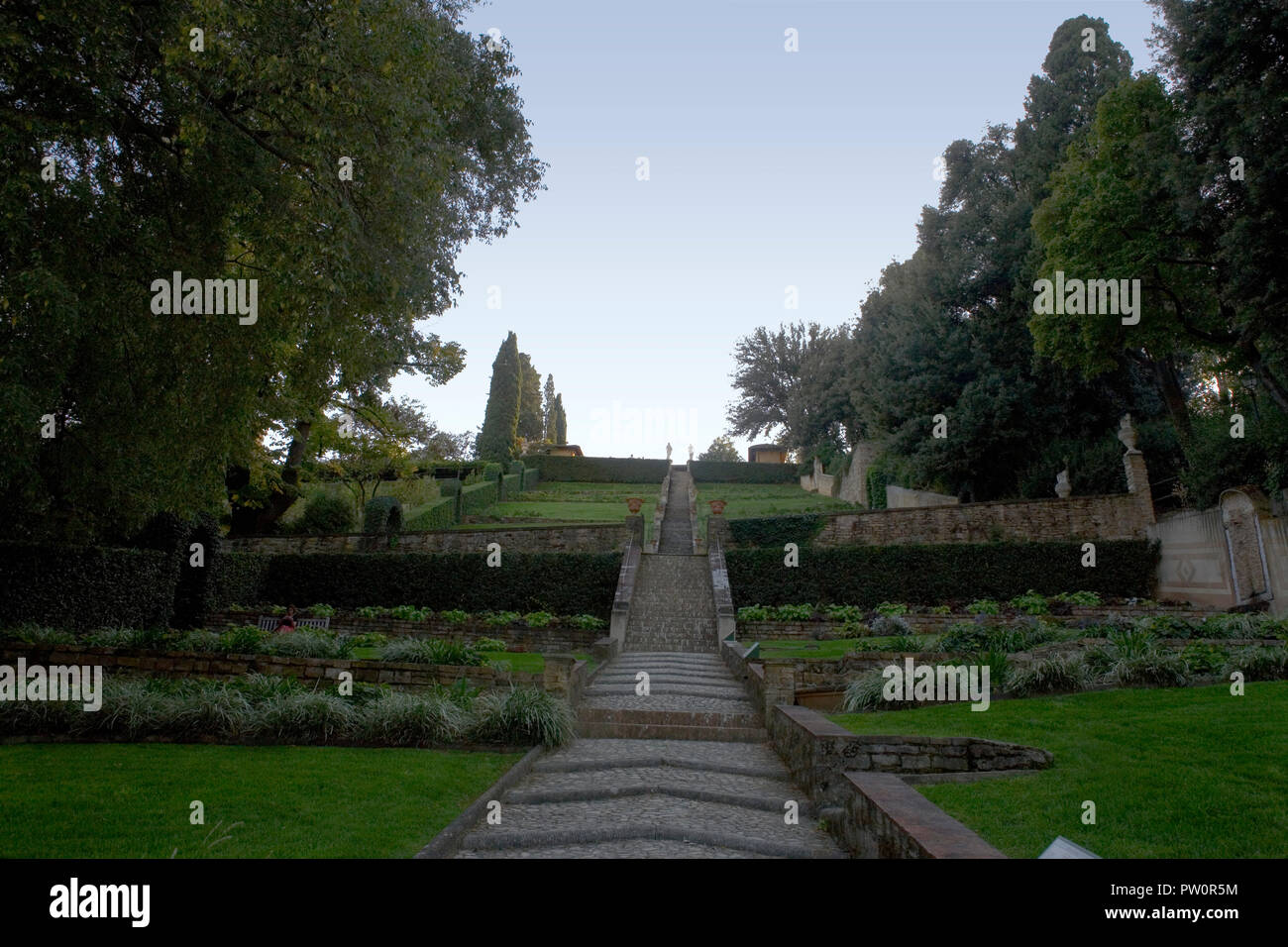 The Baroque steps, Bardini Gardens, Florence, Tuscany, Italy Stock ...