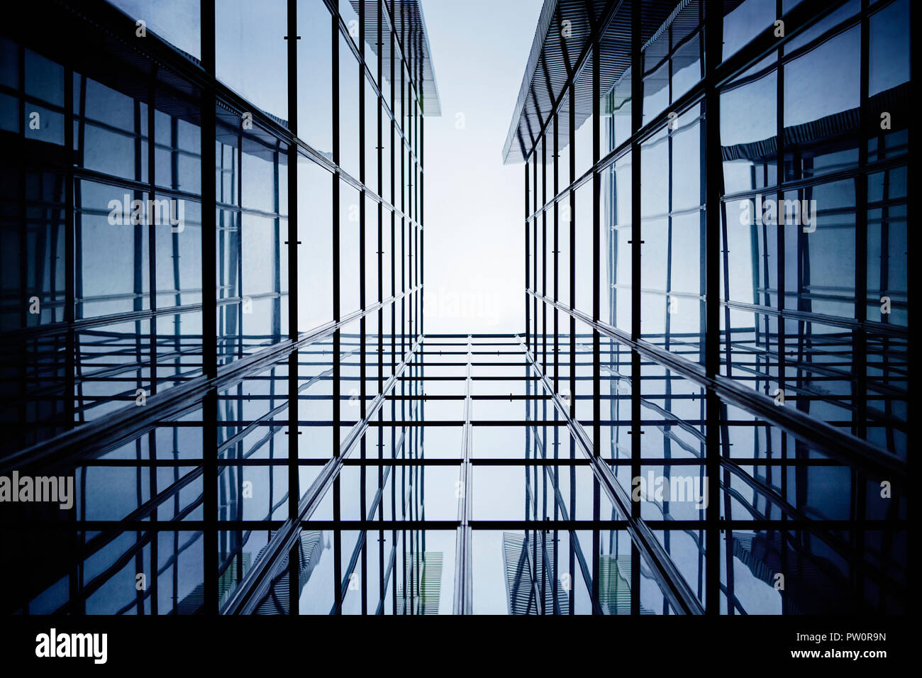 abstract view of modern glass building Stock Photo - Alamy