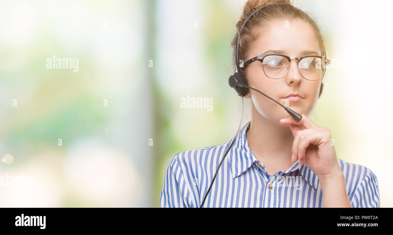 Confused call center agent looking hi-res stock photography and images ...