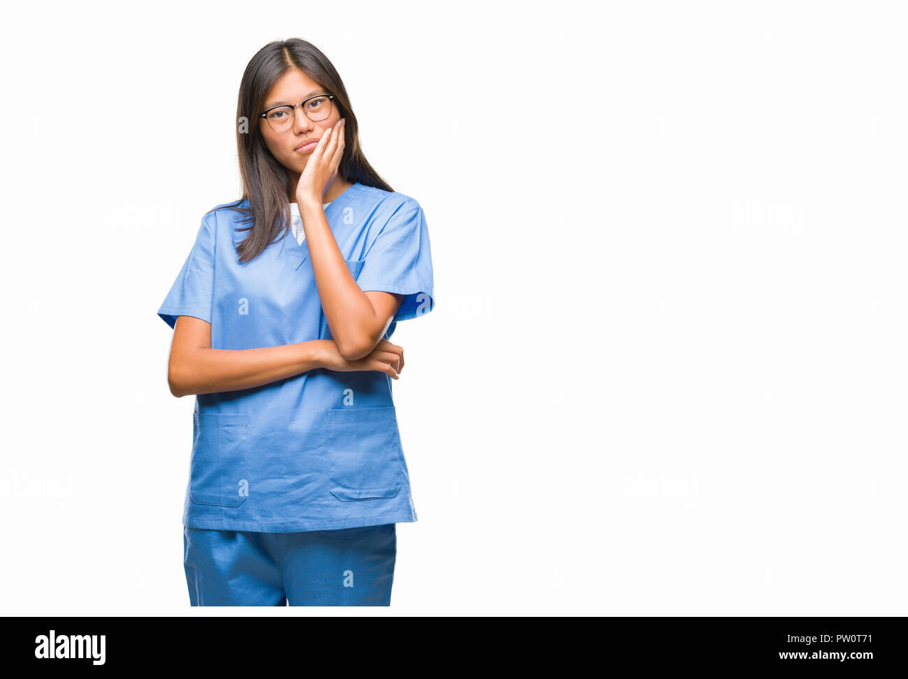 Asian nurse sad Cut Out Stock Images & Pictures - Alamy