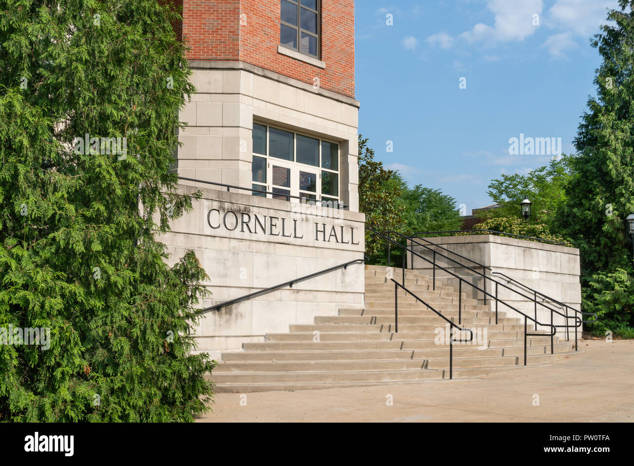 COLUMBIA, MO/USA - JUNE 9 , 2018: Cornell Hall on the campus of the ...