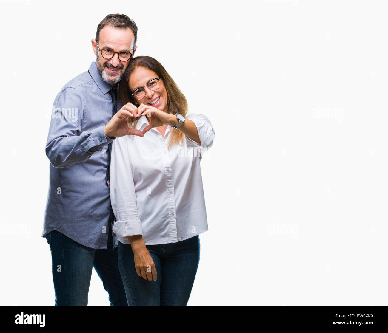 Romantic senior couple making Cut Out Stock Images & Pictures - Alamy