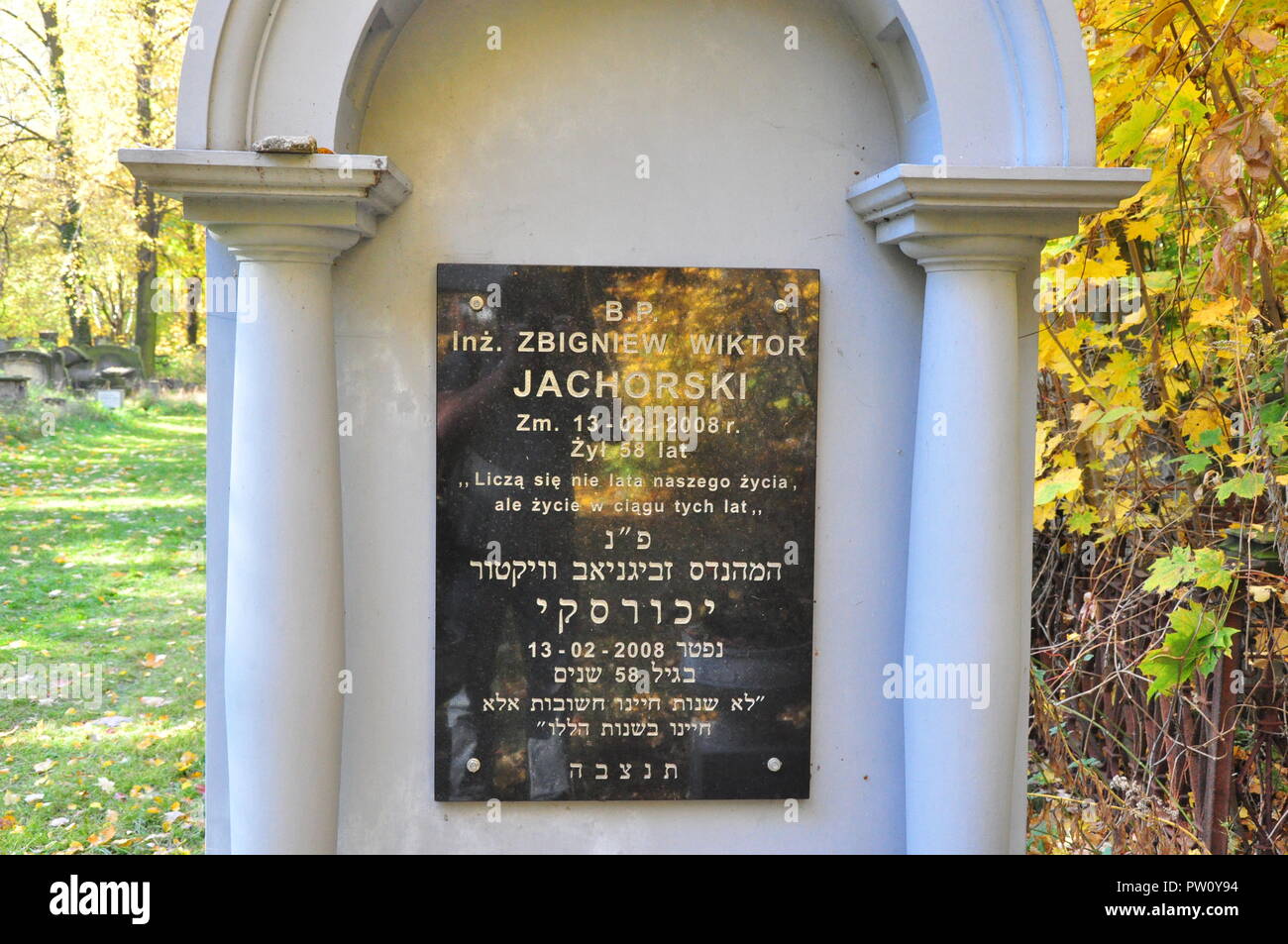 Lodz Jewish cemetery - 10.2012 Stock Photo - Alamy