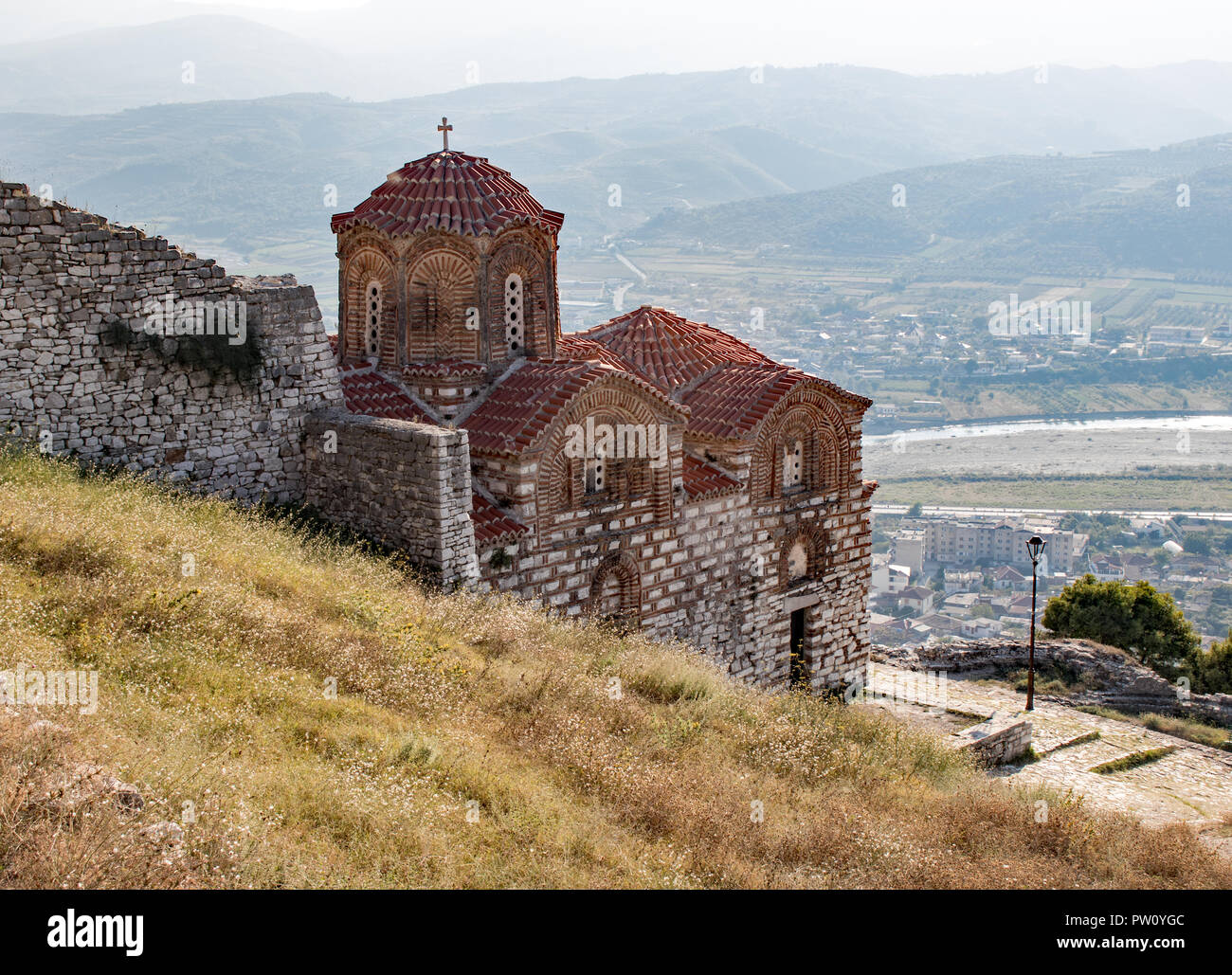 The Holy Trinity Church inside Berat Castle, Albania Stock Photo - Alamy