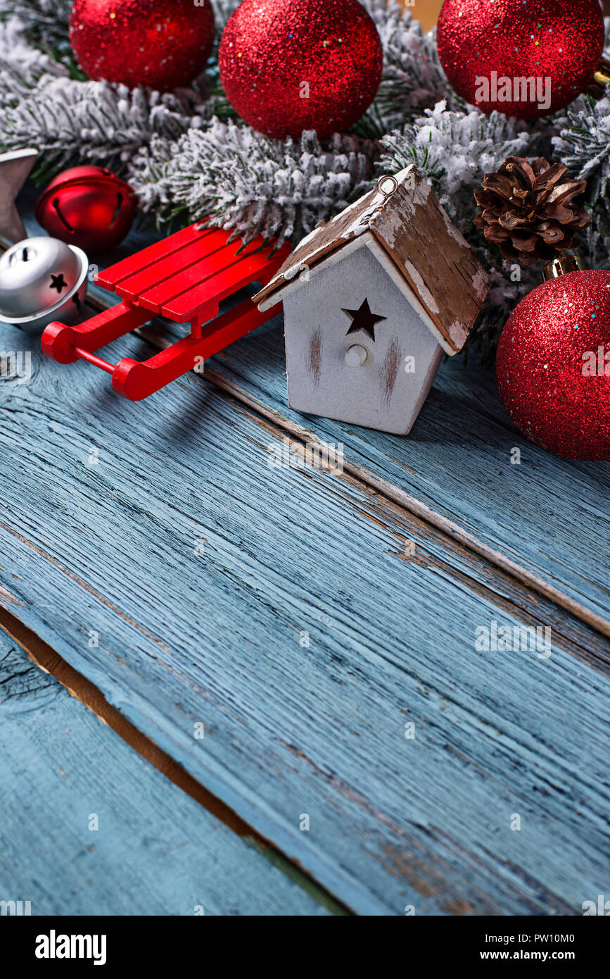 Christmas or New year festive background Stock Photo - Alamy