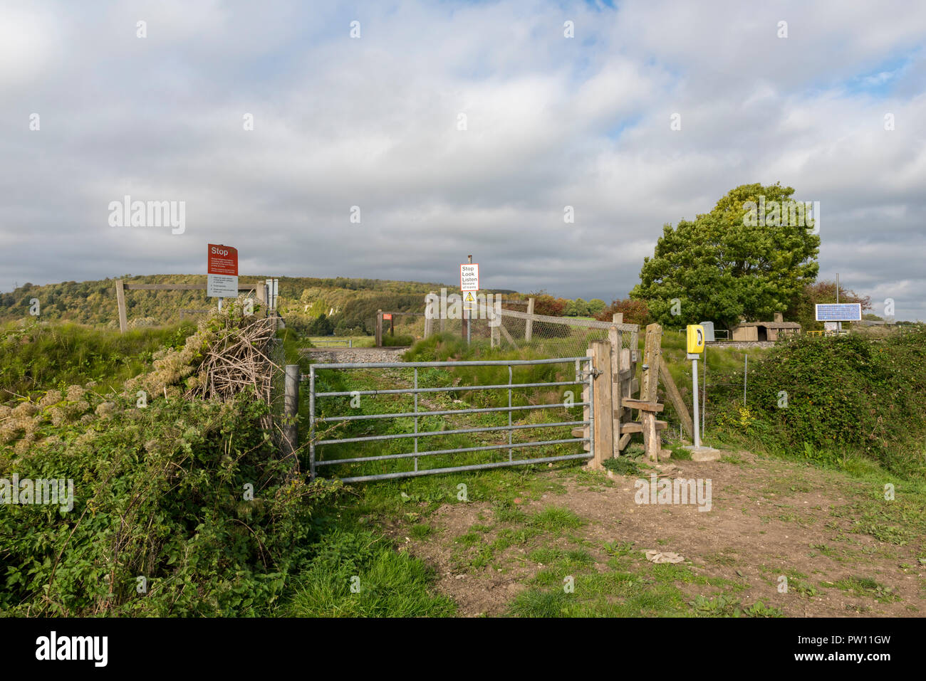a user worked railway foot crossing public footpath crossing with a ...