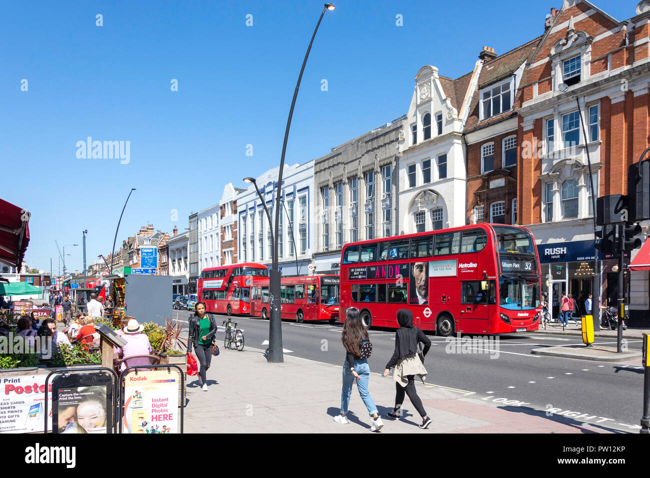 Kilburn High Road, Kilburn, London Borough of Camden, Greater London ...