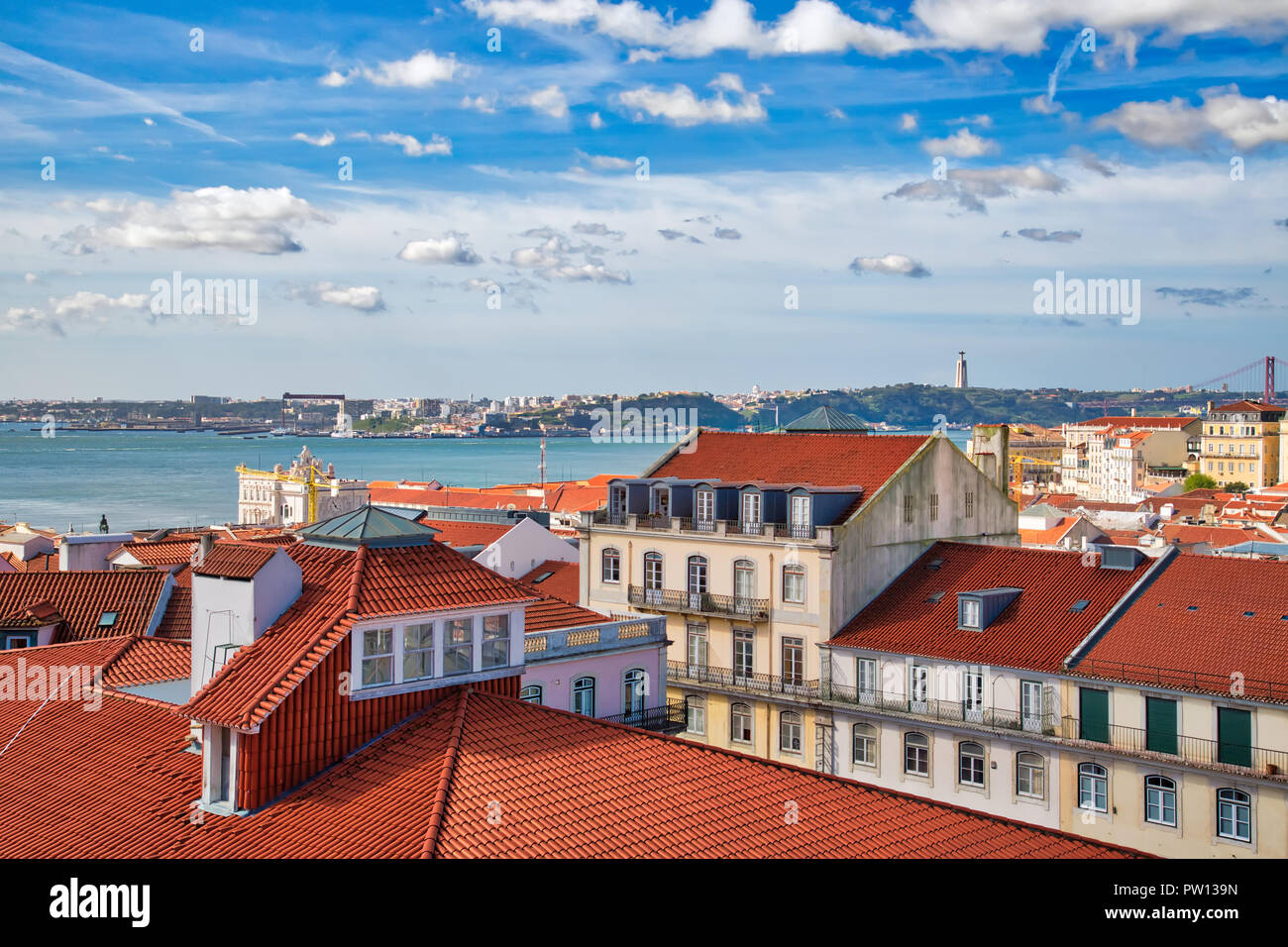 Lisbon, Colorful Alfama streets Stock Photo - Alamy