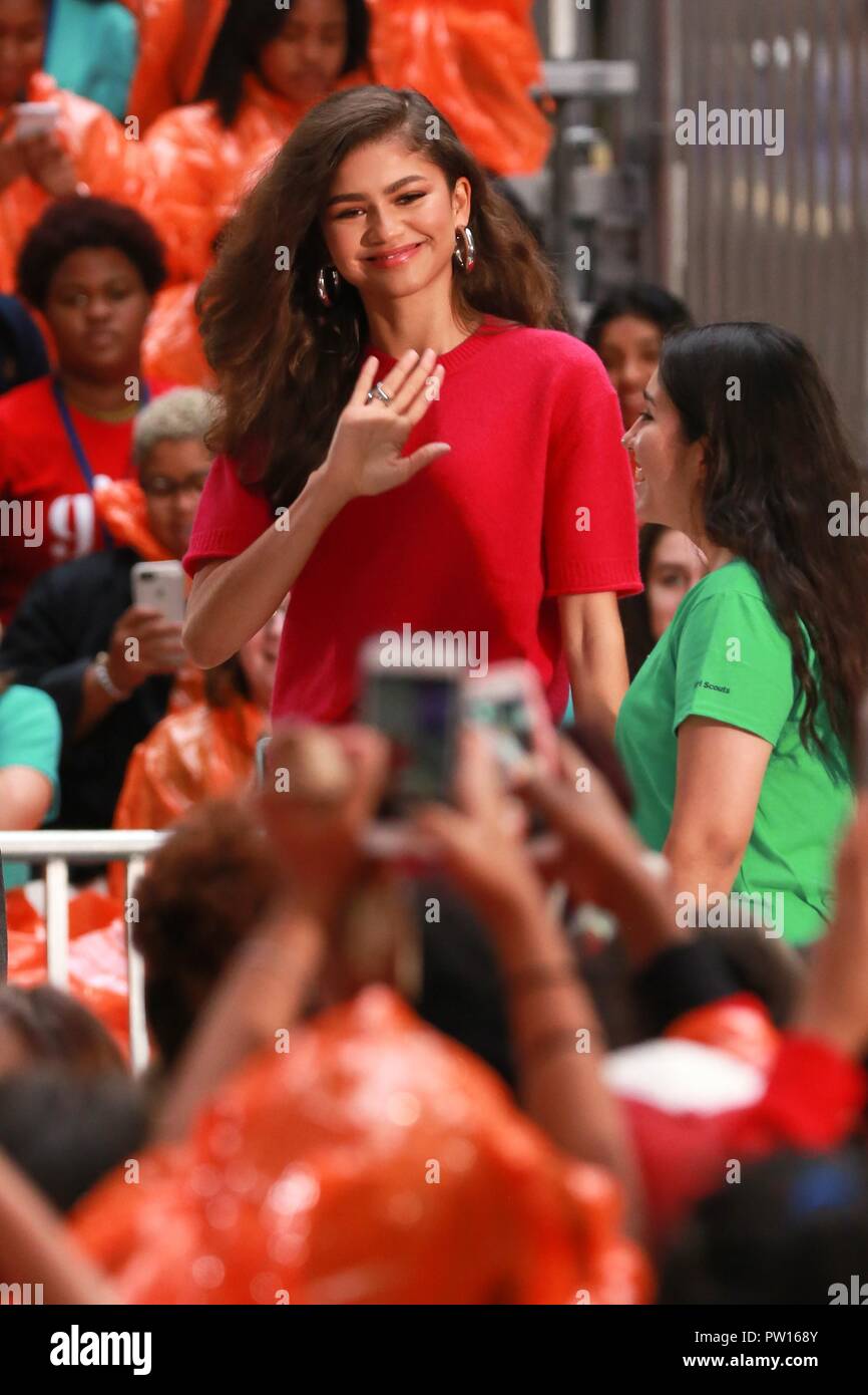 New York, NY, USA. 11th Oct, 2018. Zendaya at a public appearance for ...