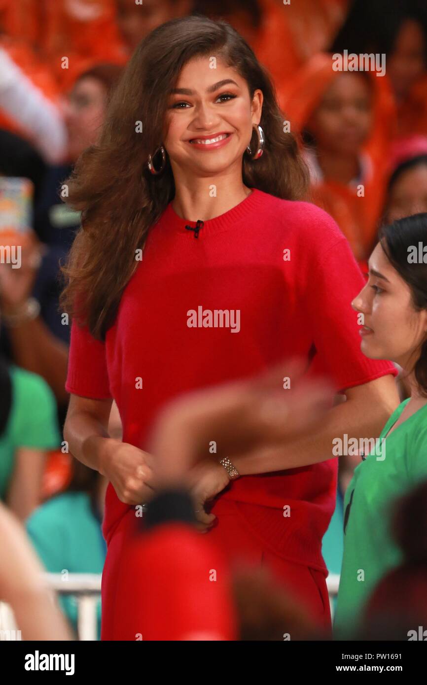 New York, NY, USA. 11th Oct, 2018. Zendaya at a public appearance for ...
