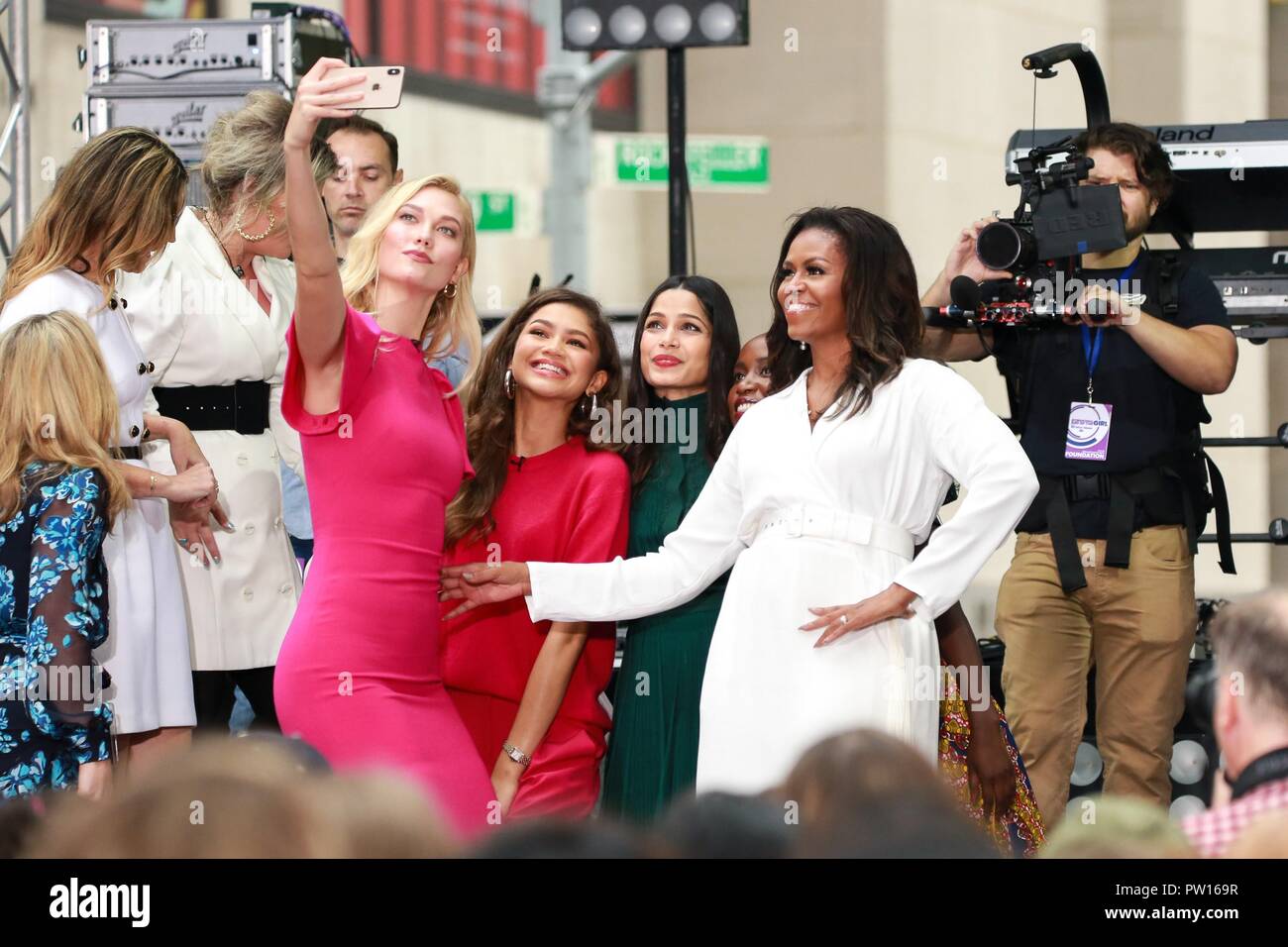New York, NY, USA. 11th Oct, 2018. Karlie Kloss, Zendaya, Kelly ...