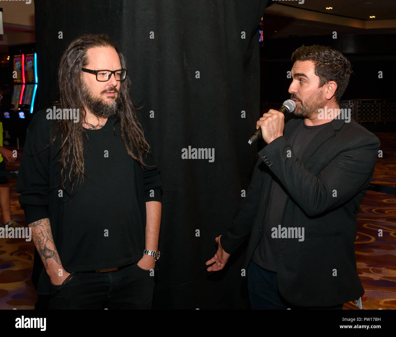 Las Vegas, NV, USA. 10th Oct, 2018. ***HOUSE COVERAGE*** Jonathan Davis ...