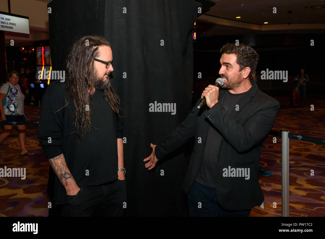 Las Vegas, NV, USA. 10th Oct, 2018. ***HOUSE COVERAGE*** Jonathan Davis ...