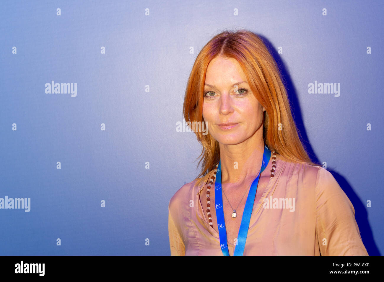 Frankfurt, Germany - October 11 2018: Esther Schweins at 70th Frankfurt ...