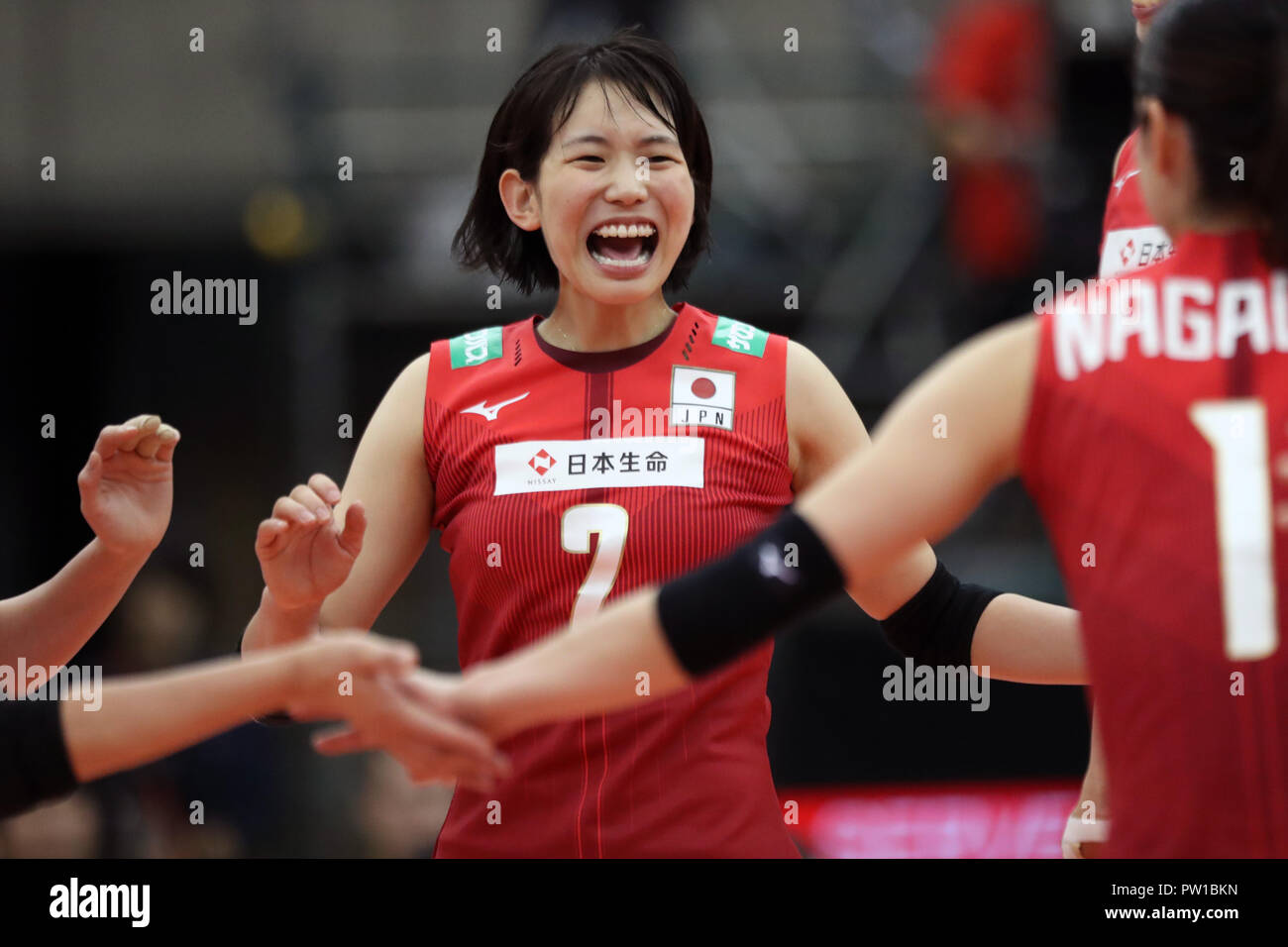 Nagoya, Japan. 11th Oct, 2018. Sarina Koga (JPN) Volleyball : FIVB Volleyball Women's World ...