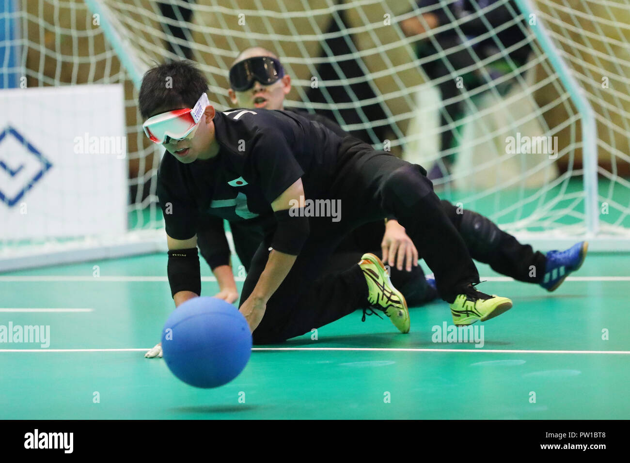 Jakarta, Indonesia. 11th Oct, 2018. Yuji Taguchi (JPN) Goalball : Men's ...