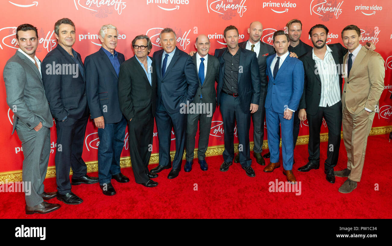 New York, USA - October 11, 2018: Male cast attends Amazon Prime ...