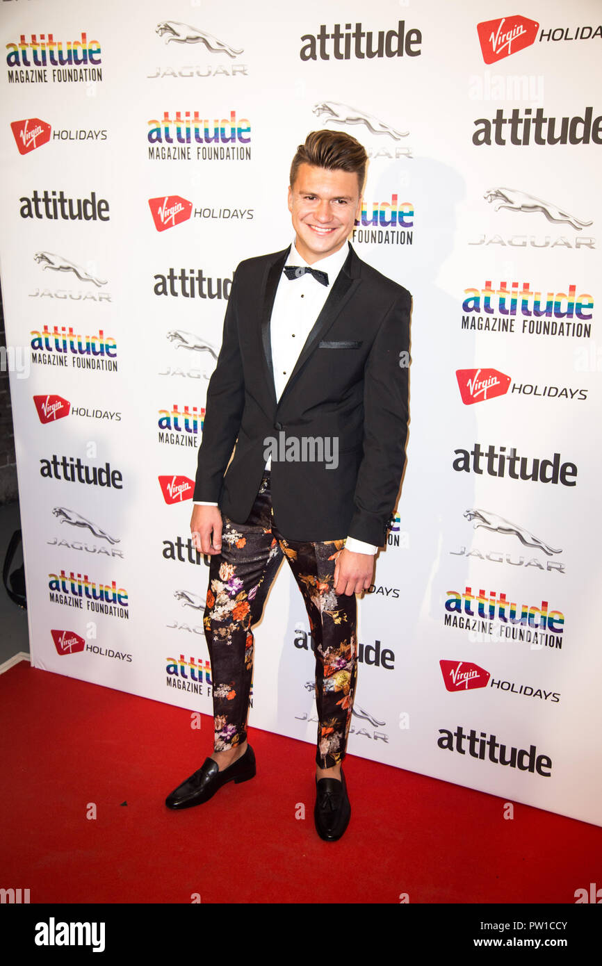 London, UK. 10th Oct 2018. James Barr at the VIRGIN HOLIDAYS ATTITUDE ...