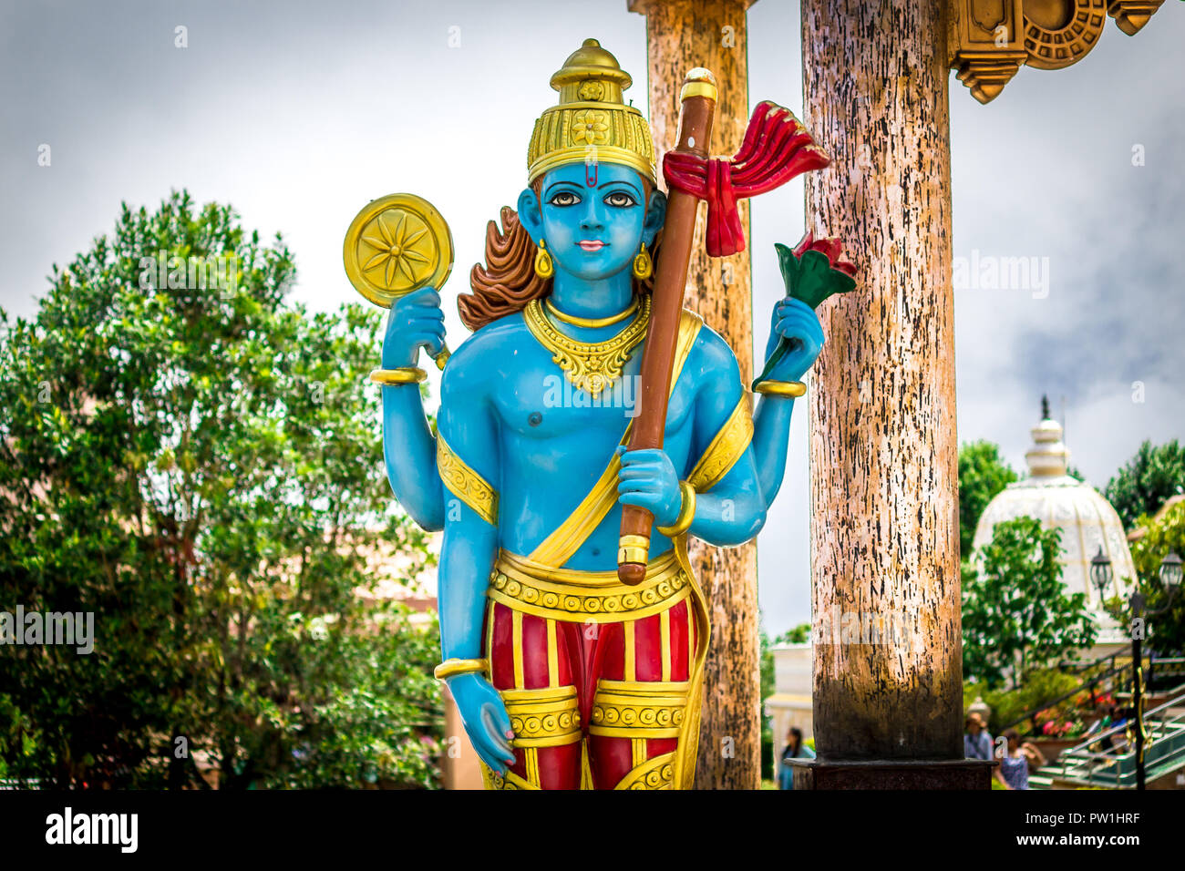 Hindu God Surya's idol in the Mountain of Gangtok, Sikkim Stock Photo ...