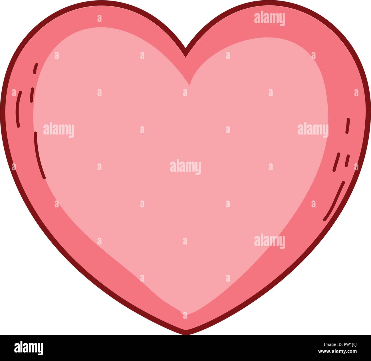 Heart lovely drawing Stock Vector Image & Art - Alamy