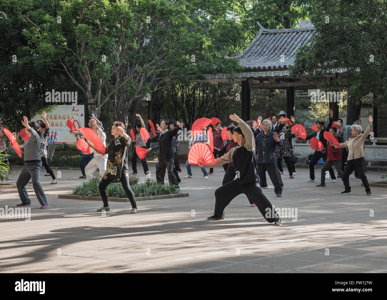 Tai chi china park hi-res stock photography and images - Alamy