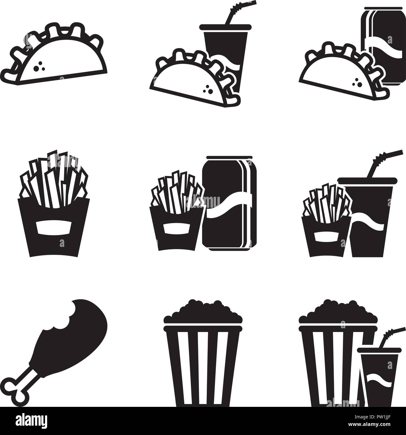 Corn tacos Stock Vector Images - Alamy