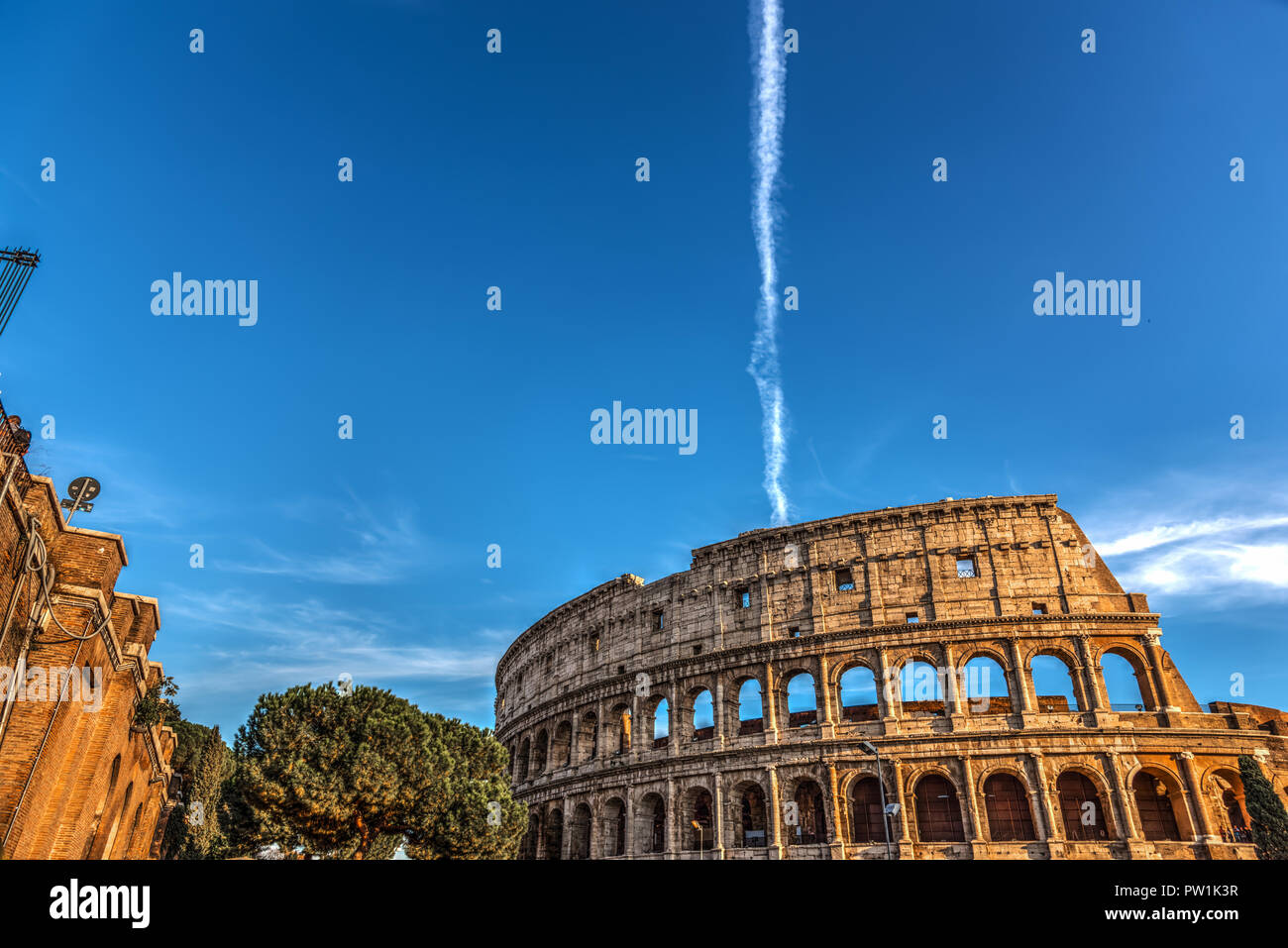 World famous Coliseum on a sunny day in Rome Stock Photo - Alamy