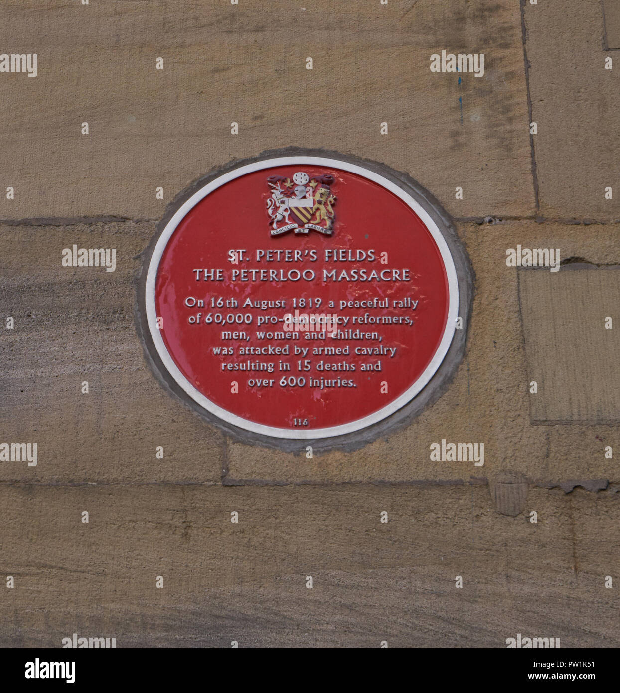 Peterloo plaque hi-res stock photography and images - Alamy