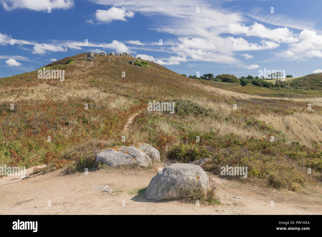 Pierre aux Rats in Herm Island, Guernsey Stock Photo - Alamy