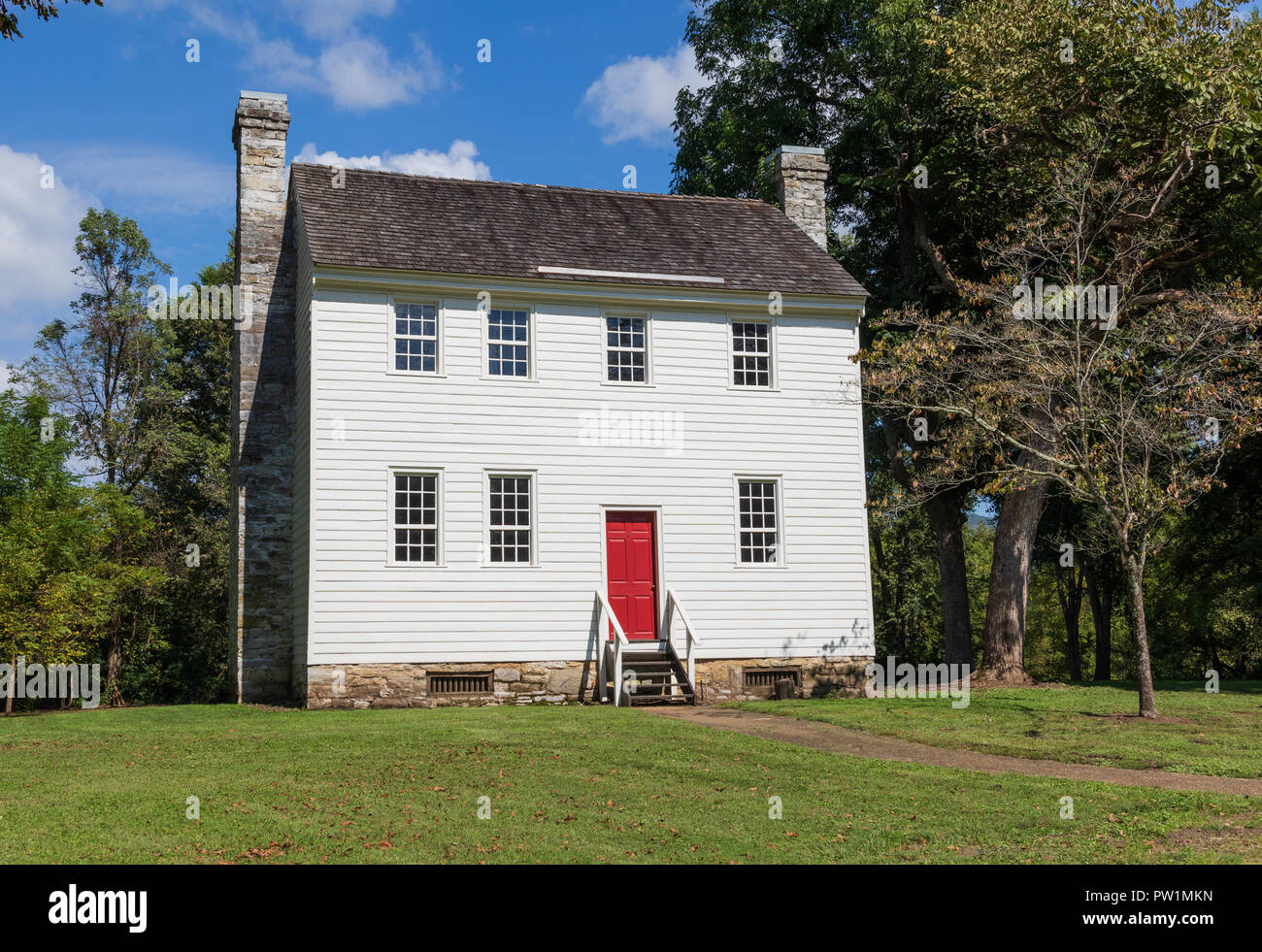 ELIZABETHTON, TN, USA-10/1/18: The Carter Mansion was built before 1780 ...