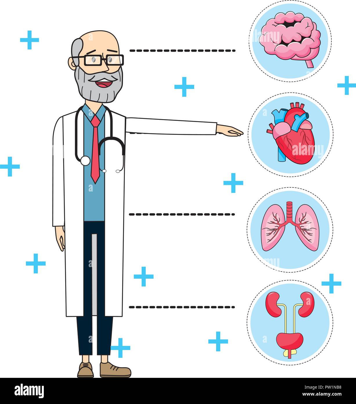 Brain icons set cartoon Cut Out Stock Images & Pictures - Alamy