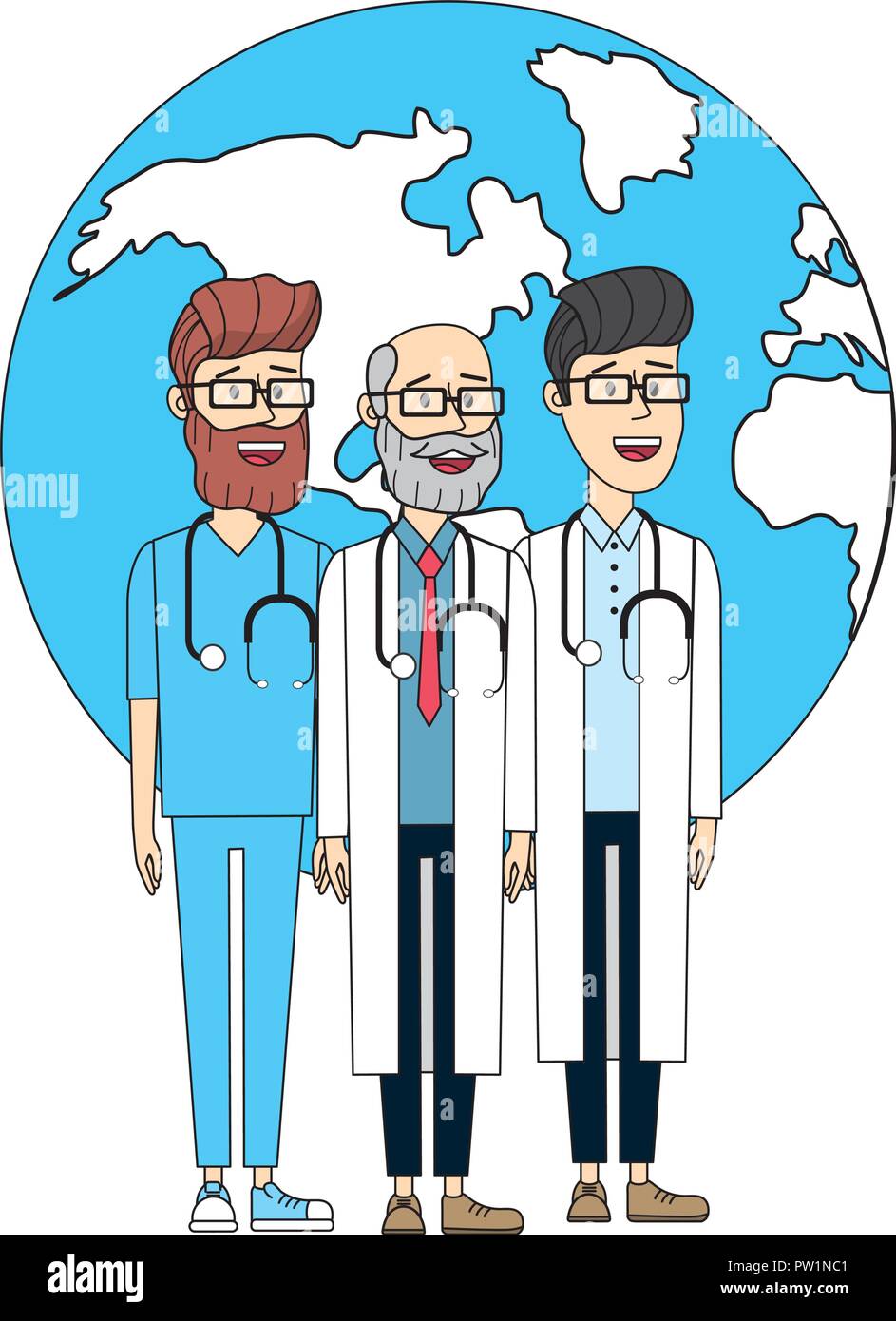 Medical teamwork cartoon Stock Vector Image & Art - Alamy