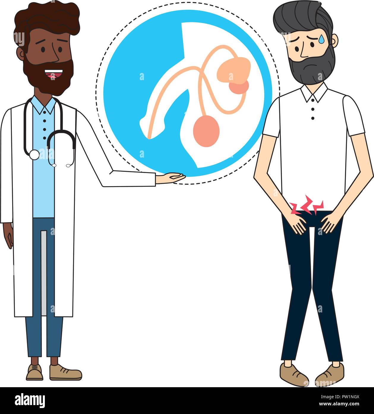 Stomach cancer doctor Stock Vector Images - Alamy