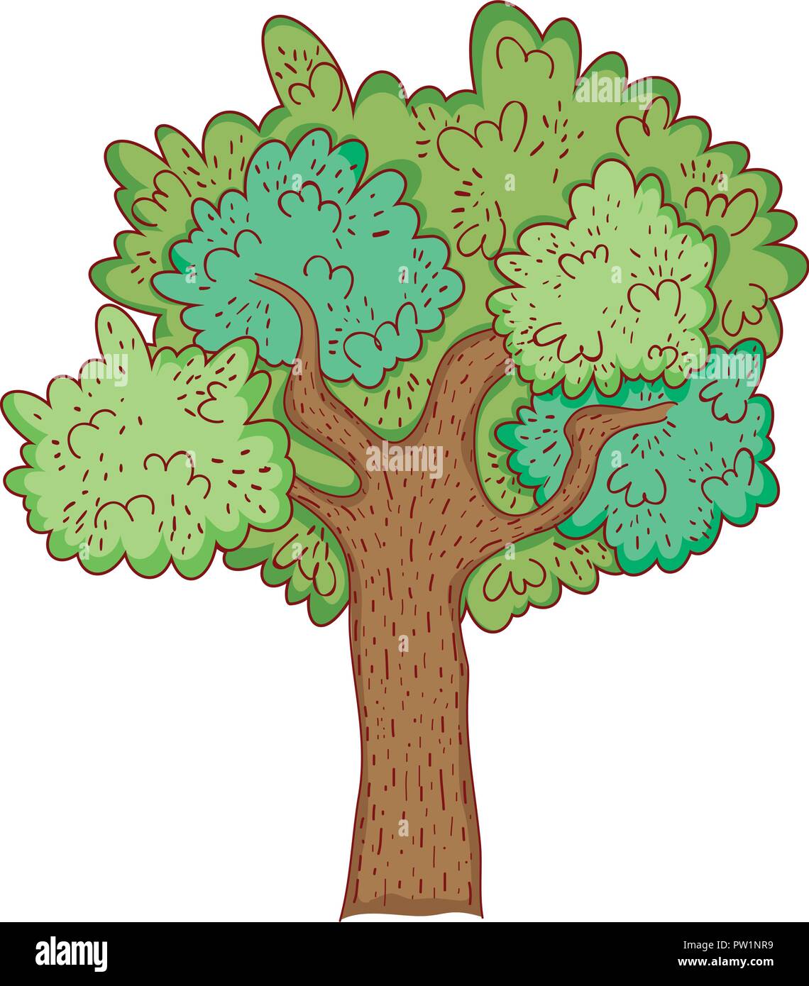 Tree nature drawing Stock Vector Image & Art - Alamy