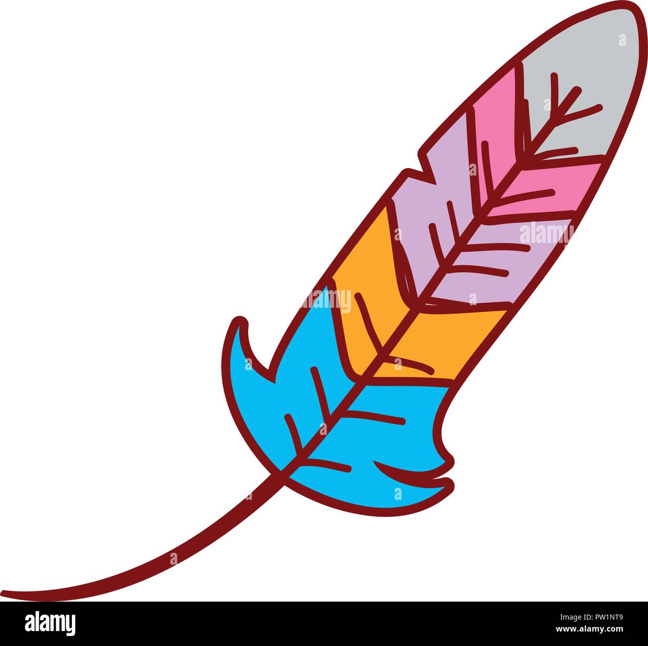 Indian Feathers Drawing