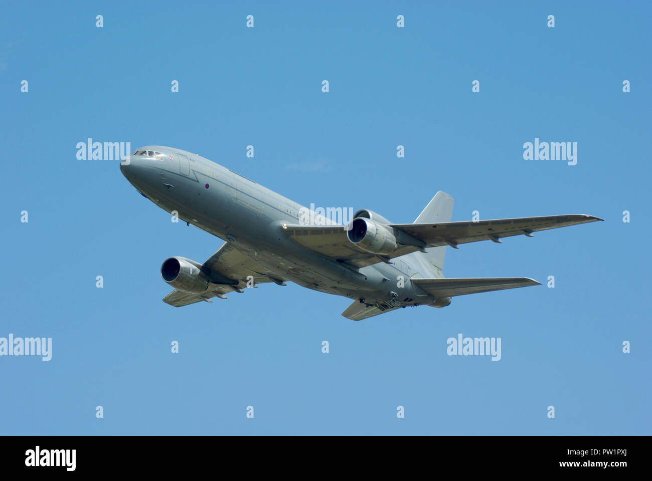 RAF, Royal Air Force Lockheed Tristar tanker transport plane. Converted ...