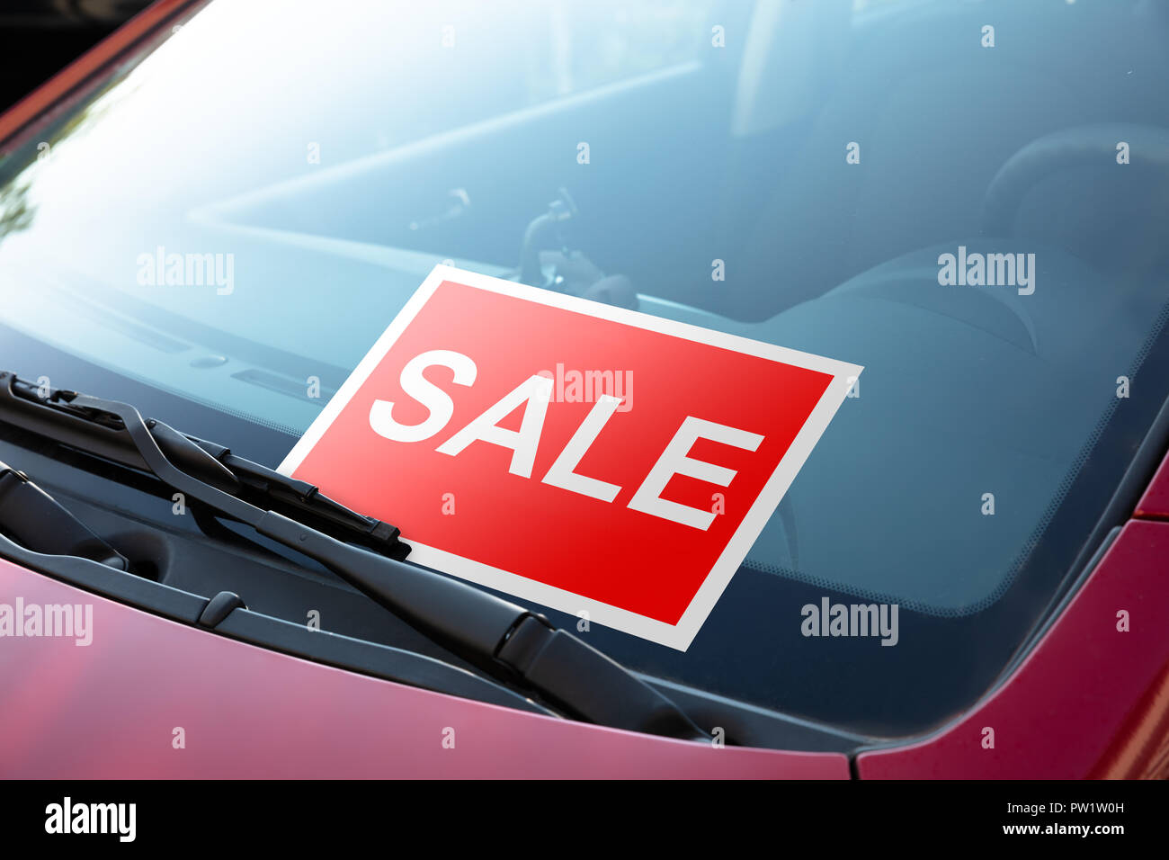 Sticker on a windscreen hi-res stock photography and images - Alamy