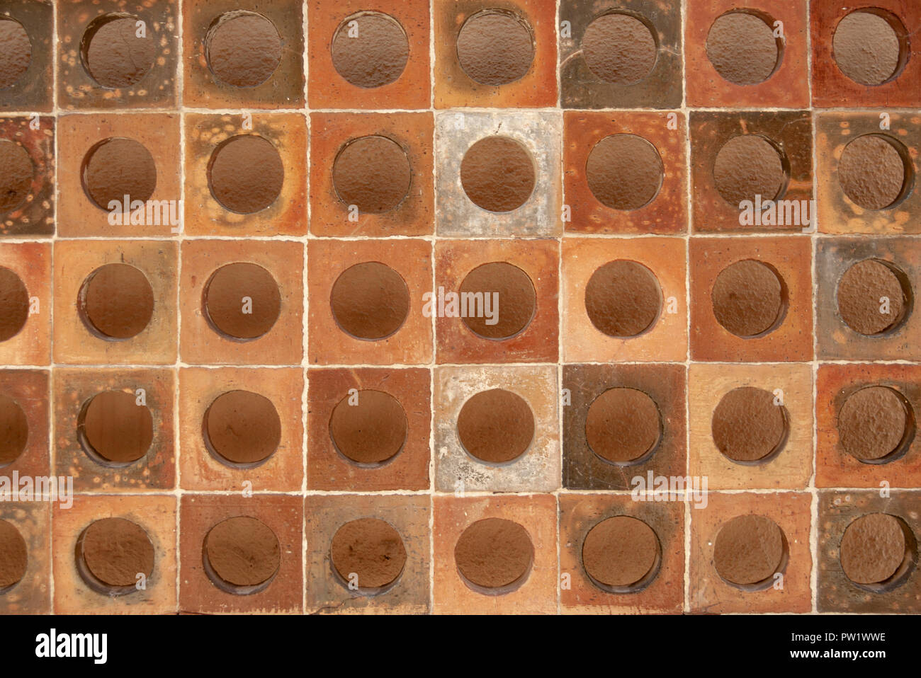 Decorative stone panel wall background with circle Stock Photo - Alamy