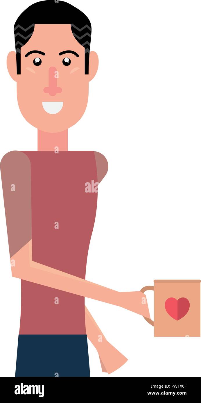 View man hand heart Stock Vector Images - Alamy