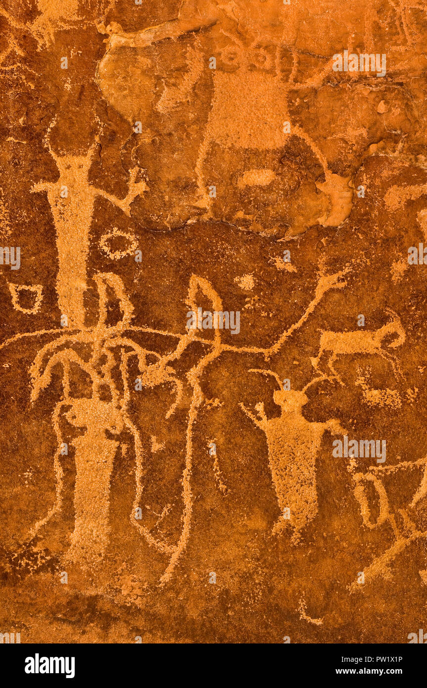 Native American petroglyphs, Utah, USA Stock Photo - Alamy