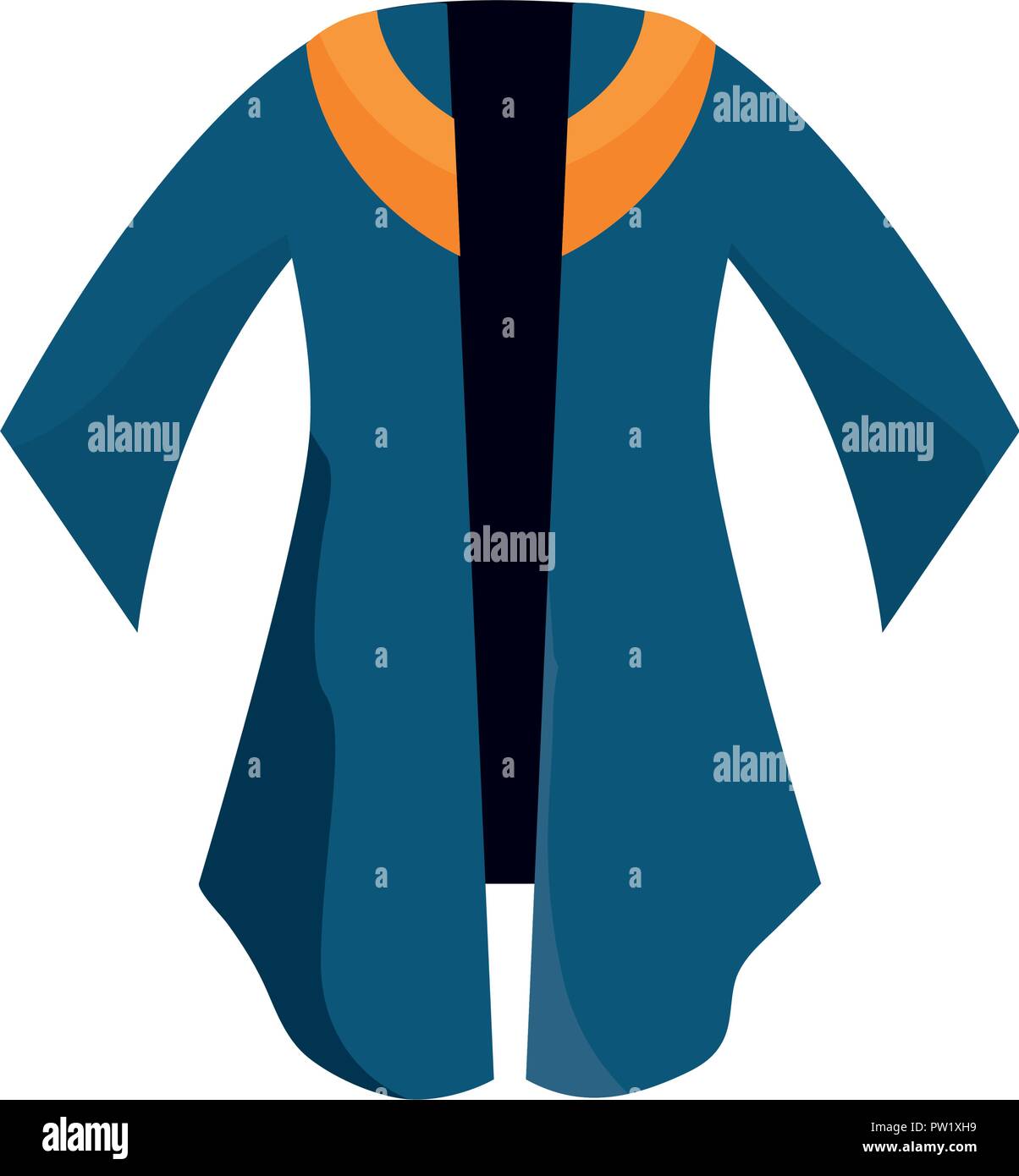 robe graduation school white background vector illustration Stock ...